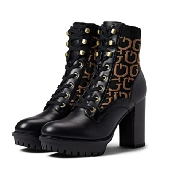 Guess | Shoes | Guess Grows Laceup High Heel Boots | Poshmark